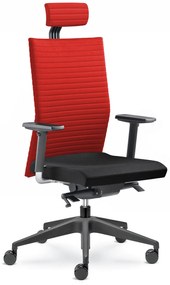 LD seating Element 435-SYS - Kancelářská židle  - červená/černá