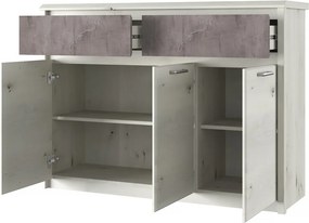 Komoda 3d2s polární olše / onyx Nonell