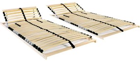 Lamelové rošty do postele 2 ks 28 lamel 7 zón 90 x 200 cm 3051430