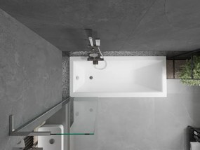 Mexen Next L, 1-křídlová vanová zástěna 50 x 150 cm, 6mm čiré sklo, chromový profil, 895-050-000-03-00-01