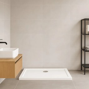 Erga Laos, obdélníková sprchová vanička 120x80x5cm, akrylát, bílá lesklá, ERG-V06-ACR-8012S-WH-CR