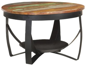Konferenční stolek Ø 68 x 43 cm masivní recyklované dřevo,  320796