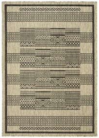 Kusový koberec sisalový Suva 11490 pogumovaný béžový černý Rozměr: 120x170 cm
