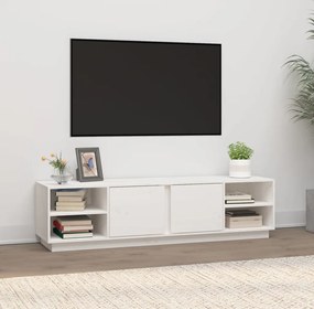 vidaXL TV skříňka 156 x 40 x 40 cm masivní borové dřevo [814458] Barva: Bílá