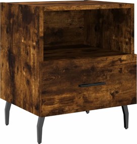 vidaXL Noční stolek 40 x 35 x 47,5 cm kompozitní dřevo [827478] Barva: kouřový dub