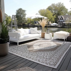 ELLE Decoration, Kusový koberec Gemini 106026 Linen z kolekce Elle – na ven i na doma, 80x150, béžová, chodba / předsíň