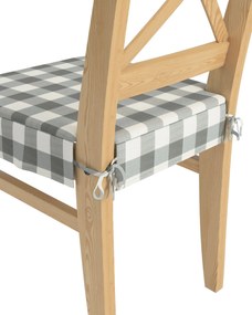 Sedák na židli IKEA Ingolf barva šedá látka vzorované
