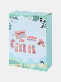 Sinsay - Dřevěné vzdělávací puzzle se zvířaty - vícebarevná