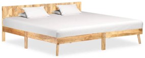 Rám postele masivní mangovníkové dřevo 200 x 200 cm,  288444 HangarStore.cz