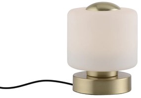 Mosazná stolní lampa včetně LED 3-stupňově stmívatelná dotykově - Mirko