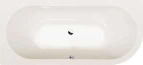 Polysan Viva L asymetrická vana 175 x 80 x 47 cm levá akrylát ivory béžová 70119.40