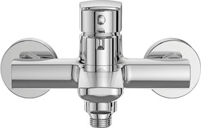 Mereo, Mereo Vanová nástěnná baterie, Pego, 150 mm, s keramickým přepínačem, bez příslušenství, chrom, MER-CB90104P