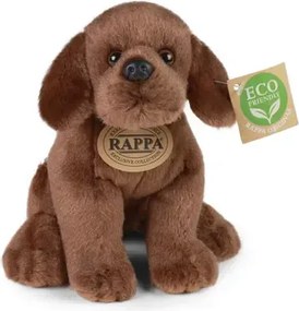 RAPPA Plyšový pes Labrador sedící 20 cm / ECO-FRIENDLY