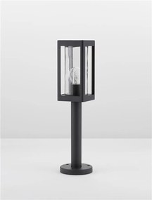 NV 9060193 Venkovní sloupkové svítidlo FIGO tmavě šedý hliník a čiré sklo E27 1x12W 220-240V bez žárovky IP54 - NOVA LUCE