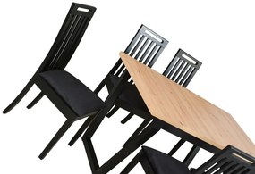 Jídelní stůl IKON 2 + doprava zdarma deska stolu grafit, nohy stolu / podstava černá