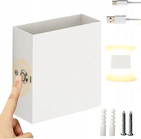 Magnetická Nástěnná Lampa Vyzařující Světlo Nahoru A Dolů O Výkonu 3000MAH 6W