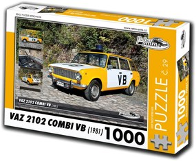Puzzle retro-auta puzzle č. 29 vaz 2102 combi vb (1981) 1000 dílků