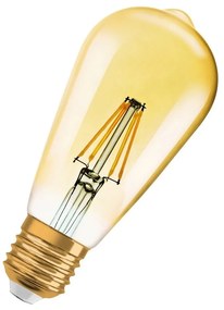 2 ks vintage LED stmívatelná žárovka E27 6,5 W EDISON, teplá bílá