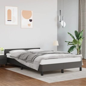 vidaXL Rám postele s čelem 120 x 200 cm umělá kůže [347490] Barva: Černá