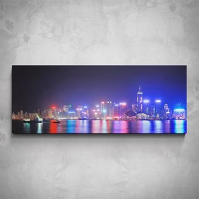 Obraz - Noční Hong Kong - PopyDesign