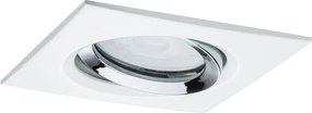 P 93664 Zápustné svítidlo Nova IP65 hranaté max. 35W bílá / chrom 1ks výklopné - PAULMANN