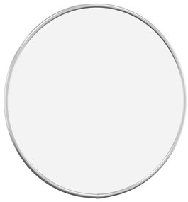 Nástěnné zrcadlo stříbrné Ø 30 cm kulaté - Default Title
