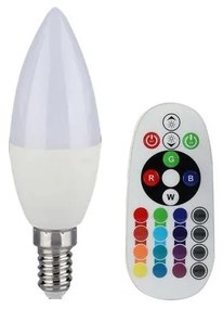 V-Tac | LED RGB Stmívatelná žárovka E14/3,5W/230V 6400K + DO | VT0521