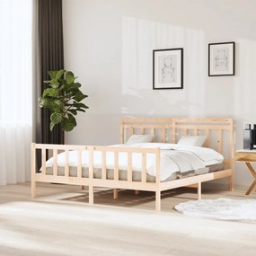 Rám postele 180 x 200 cm Super King masivní dřevo 3100973