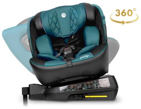 Dětská autosedačka Nukido Prestige Line černá-modrá 0-36 kg ISOFIX