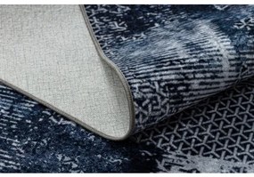 Dywany Luszczow Dětský kusový koberec MIRO 51924.805 pratelný  Abstrakce protiskluz, šedá / modrý Rozměr koberce: 80 x 150 cm