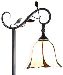 Stojací lampa Tiffany Brown 36*25*152 cm E27/max 1*60W – 36x25x152 cm