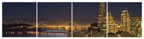 Obraz nočního města (160x40 cm), 40 dalších rozměrů