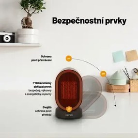 Lauben Desk FanHeater 2in1 600BB / Keramické topidlo / Horkovzduch / 6