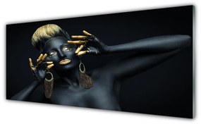 akrylový obraz Žena Barva Člověk 125x50 cm