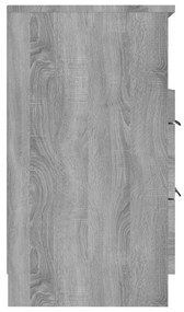 Noční stolek šedý sonoma kompozitní dřevo - Default Title