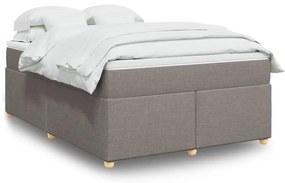 Box spring postel s matrací taupe 160x200 cm textil 3285391