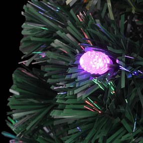 Předem osvětlený vánoční stromek se stojanem a LED 210 cm optické vlákno 284303
