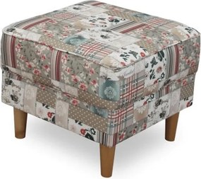 ušák, křeslo, s taburetem, látka patchwork Viorica 1, ASTRID