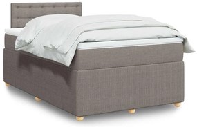 Box spring postel s matrací taupe 120x200 cm textil 3287441