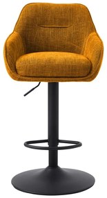 Oranžové barové židle v sadě 2 ks (výška sedáku 69 cm) Avola – Unique Furniture
