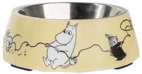 Miska pro psy Moomin Pets M, žlutá