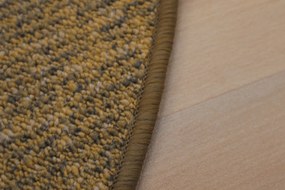 Vopi, Kusový koberec Alassio zlatohnědý kruh, 67x67 (průměr) kruh, hnědá, chodba / předsíň