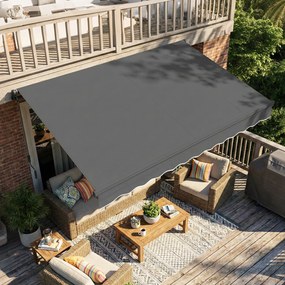 Markýza s kloubovým ramenem Markýza s kloubovým ramenem 350 x 300 cm včetně kliky a nástěnného držáku, nastavitelný úhel