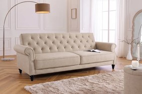 Designová rozkládací pohovka Scarlet 220 cm šampaňský samet
