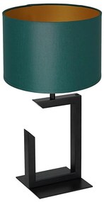 Stolní lampa 1xE27/60W/230V 45 cm zelená/zlatá