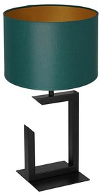 Stolní lampa 1xE27/60W/230V 45 cm zelená/zlatá