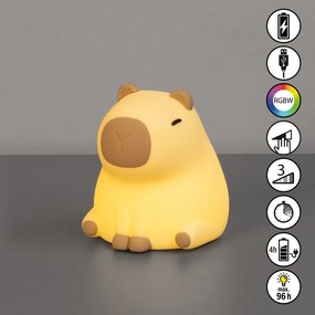 Světle žluté dětské noční světlo Capybara – Fischer &amp; Honsel