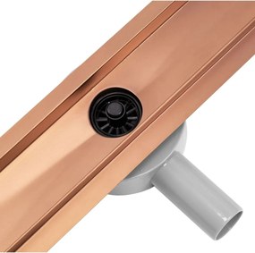 Rea Neo Pro, odtokový sprchový žlab 80 cm, měděná matná, REA-G8022