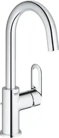 Grohe BauLoop - Umyvadlová baterie s výpustí a otočným výtokem chrom