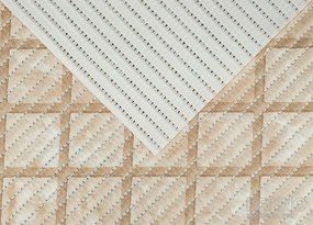 Breno Koupelnová pěnová předložka SOFTY-TEX 79834 béžové dlaždice, šíře 65 cm, Béžová